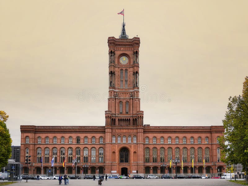 Rotes Rathaus, the Town Hall of Berlin. Germany Stock Photo - Image of ...