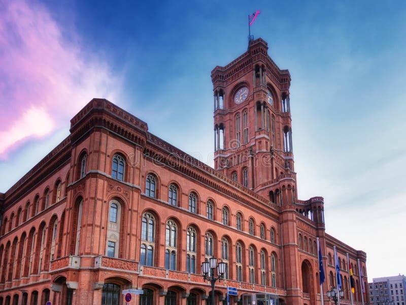 Rotes Rathaus, the Town Hall of Berlin. Germany Stock Photo - Image of ...