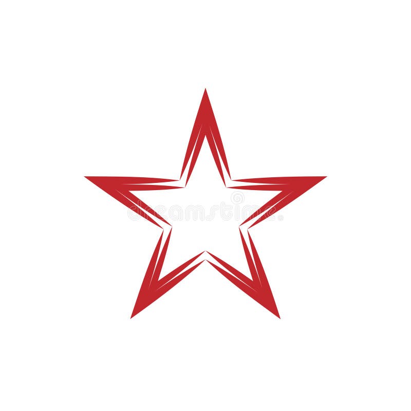 Rotes Sternsymbol vektor abbildung. Illustration von dekor - 98846223