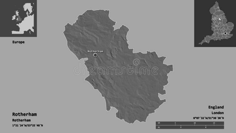 Rotherham, Administrative County of England,. Previews. Bilevel Stock ...