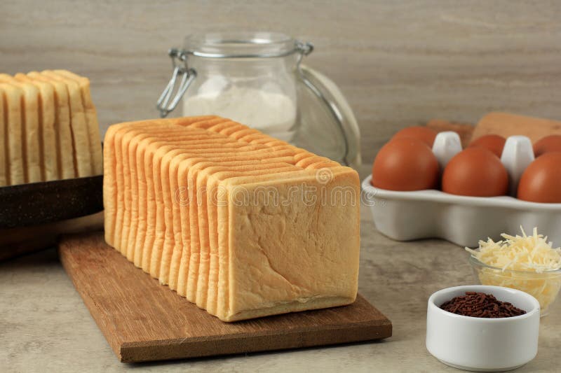 Roti Bakar Bandung or Bandung Bread Toast Stock Photo - Image of ...