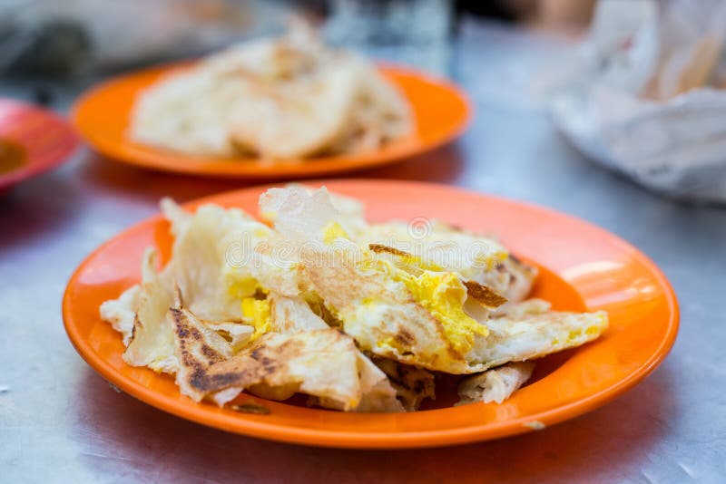 Roti Canai Flat Bread, Indian Food Stock Image - Image of flatbread ...