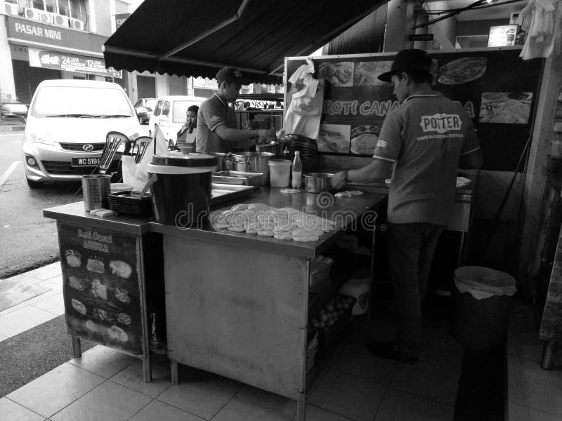 Roti Canai editorial stock image. Image of making, canai - 107537774