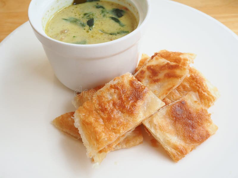 Roti with curry stock image. Image of peas, milk, beef - 68184261