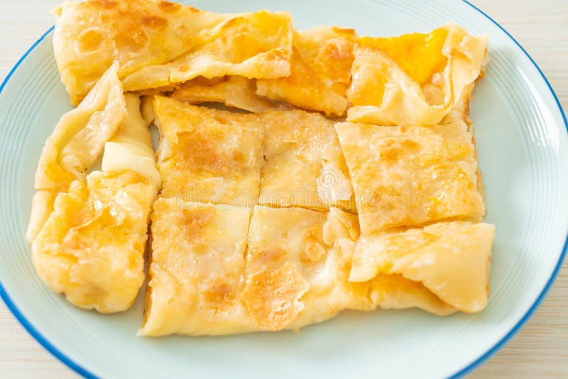 Roti with Egg and Sweetened Condensed Milk Stock Image - Image of ...