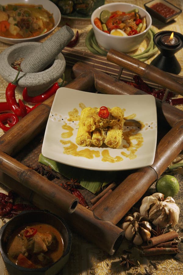 Roti Jala. Conceptual Image Stock Photo - Image of curry, drink: 186541874