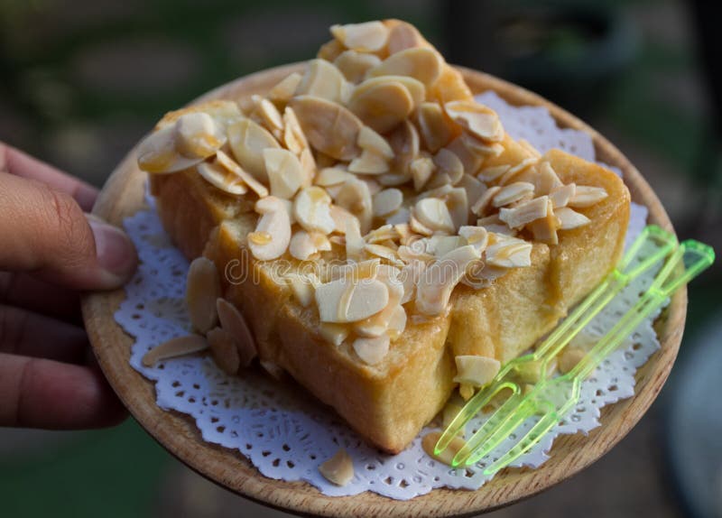 Roti with many fruit. stock image. Image of toast, meal - 67193773
