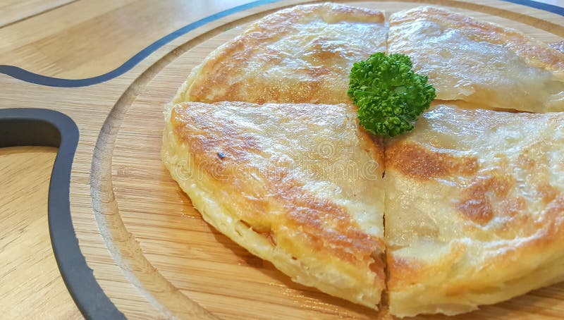 Roti puff with ham salt stock image. Image of flat, naan - 71460015