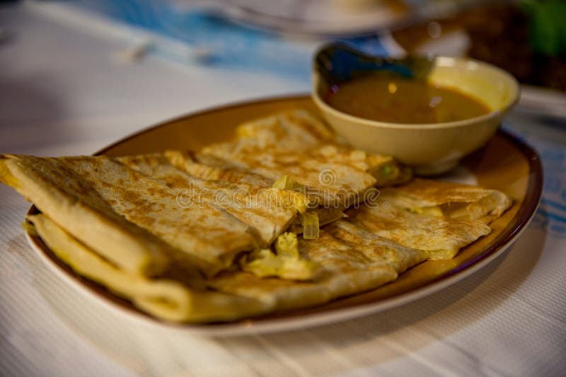 Roti Talur Sliced with Curry Stock Photo - Image of asian, asia: 269873118