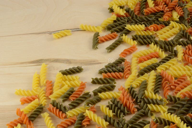 Rainbow Rotini Pasta Isolated Stock Image - Image of delicious, ceramic ...