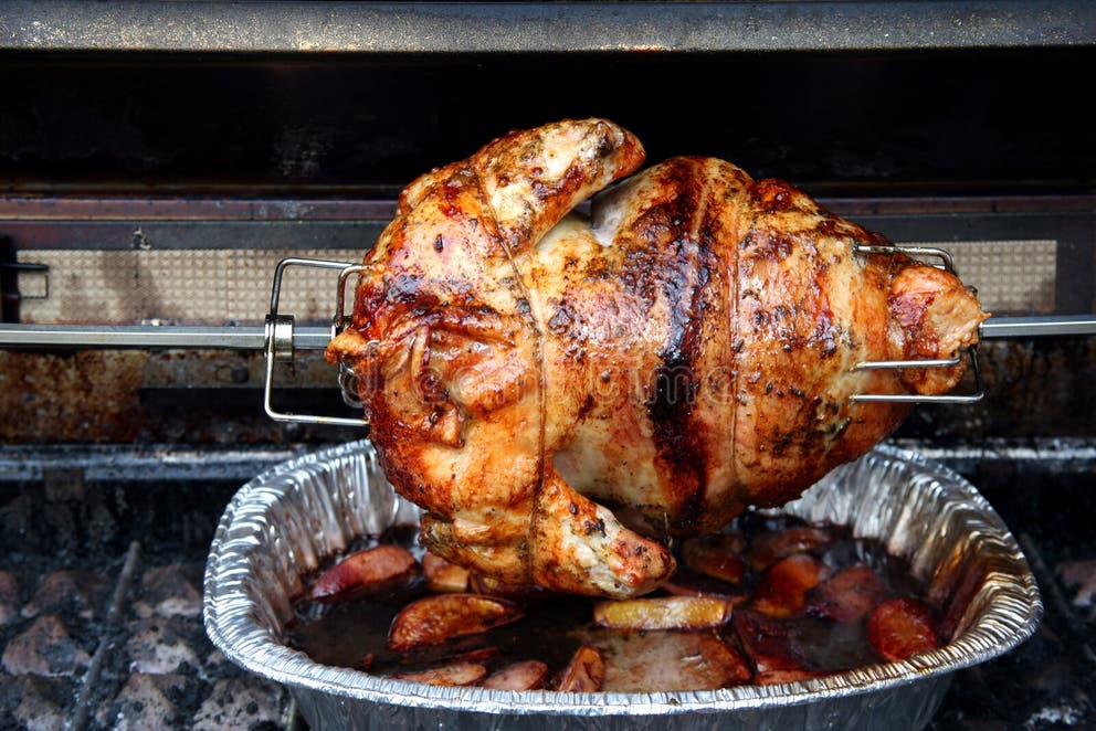 Rotisserie turkey stock photo. Image of meat, crisp, american - 1560742