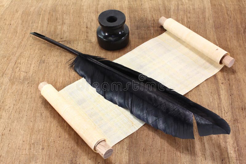Rotolo del papiro immagine stock. Immagine di papiro - 24457625