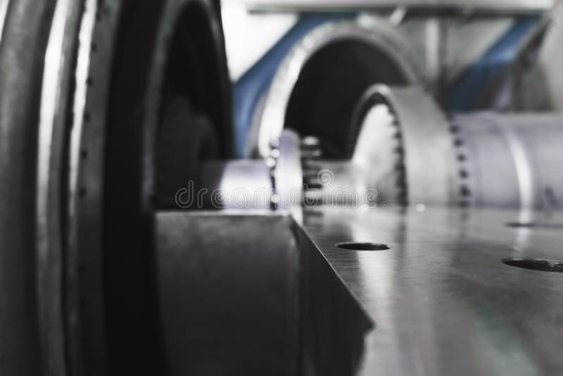 The Rotor of a Gas Turbine Compressor with a Bolted Coupling Half ...