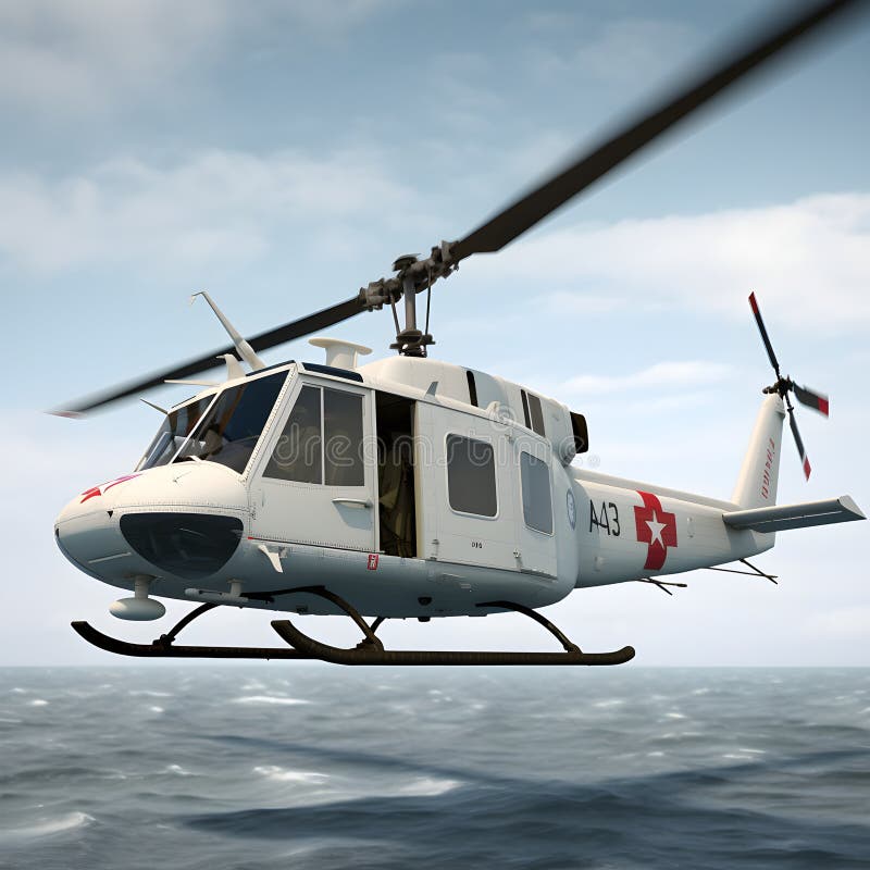 Rotorcraft Majesty, Capturing the Beauty of the Uh-1 Helicopter Stock ...