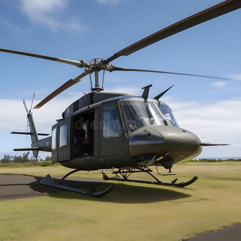 Rotorcraft Majesty, Capturing the Beauty of the Uh-1 Helicopter Stock ...