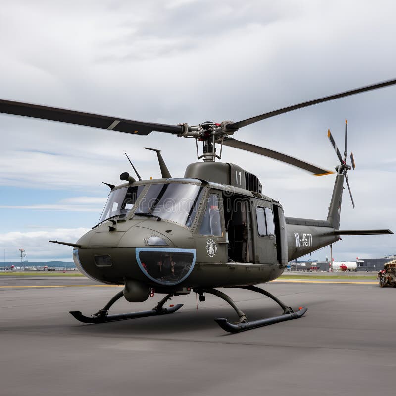 Rotorcraft Majesty, Capturing the Beauty of the Uh-1 Helicopter Stock ...