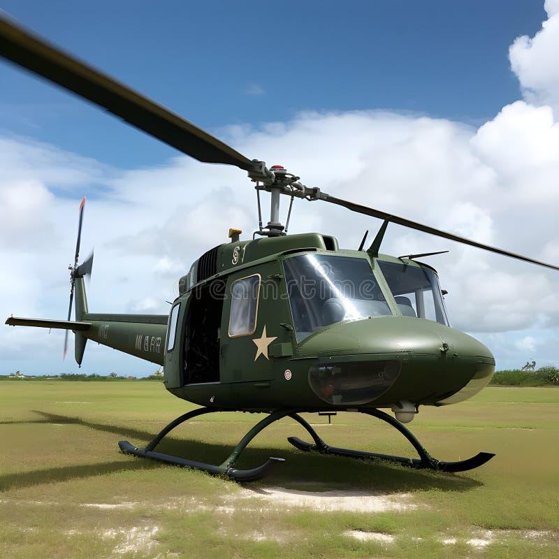 Rotorcraft Majesty, Capturing the Beauty of the Uh-1 Helicopter Stock ...