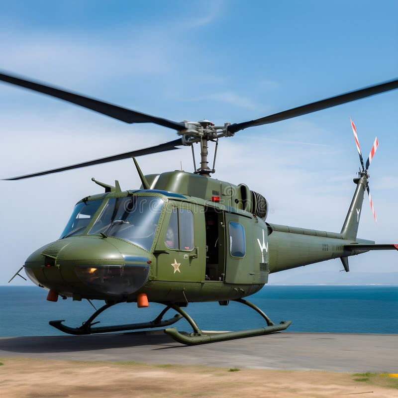 Rotorcraft Majesty, Capturing the Beauty of the Uh-1 Helicopter Stock ...