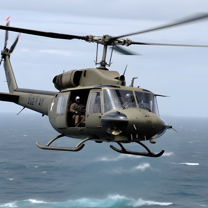 Rotorcraft Majesty, Capturing the Beauty of the Uh-1 Helicopter Stock ...