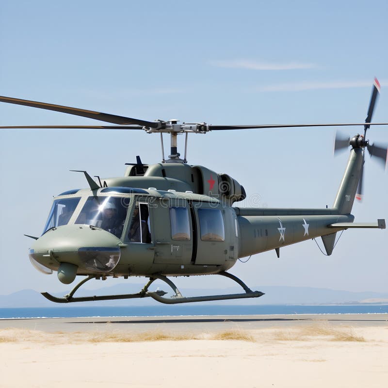Rotorcraft Majesty, Capturing the Beauty of the Uh-1 Helicopter Stock ...