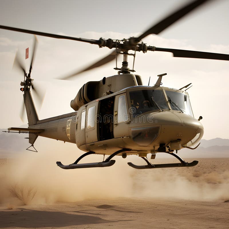 Rotorcraft Majesty, Capturing the Beauty of the Uh-1 Helicopter Stock ...