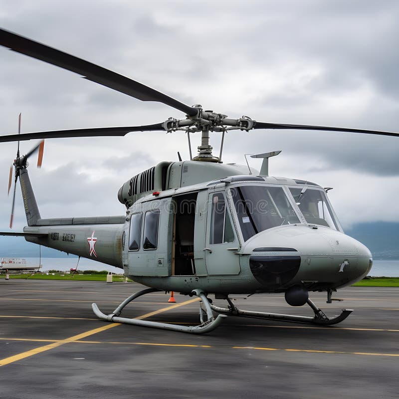 Rotorcraft Majesty, Capturing the Beauty of the Uh-1 Helicopter Stock ...