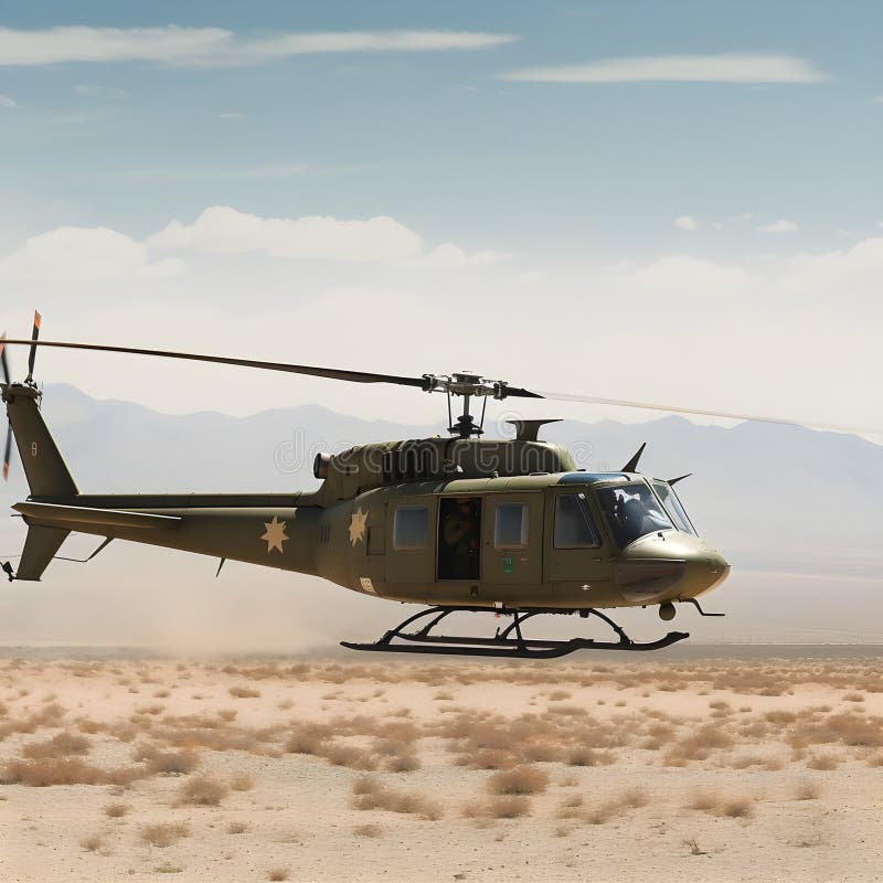 Rotorcraft Majesty, Capturing the Beauty of the Uh-1 Helicopter Stock ...