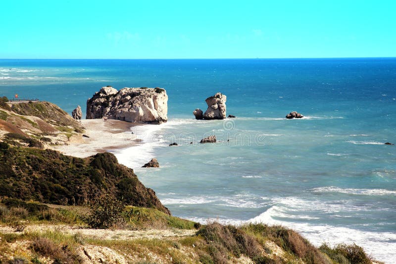 Rots Van Aphrodite (Petra Tou Romiou) Cyprus Stock Foto - Image of ...