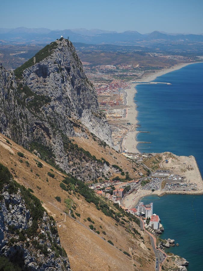 Rots van Gibraltar stock afbeelding. Image of toneel - 104486977