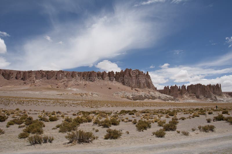 Rotsen En Zandwoestijn, Chili Stock Afbeelding - Image of tara, hitte ...