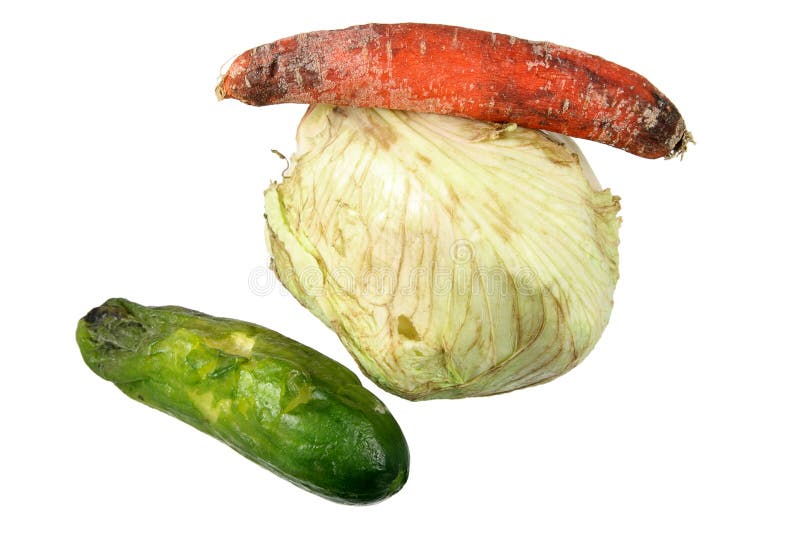 Groenten En Bessen Die in Het Afval Worden Gegooid, Roteren Stock Foto ...