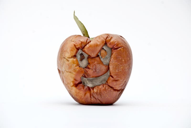 Rotten Apple , Human Face, Aging Concept Stock Image - Image of apple ...
