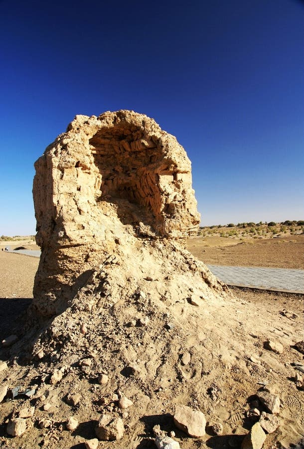 Rotten Building in Heicheng of China Stock Photo - Image of nature ...