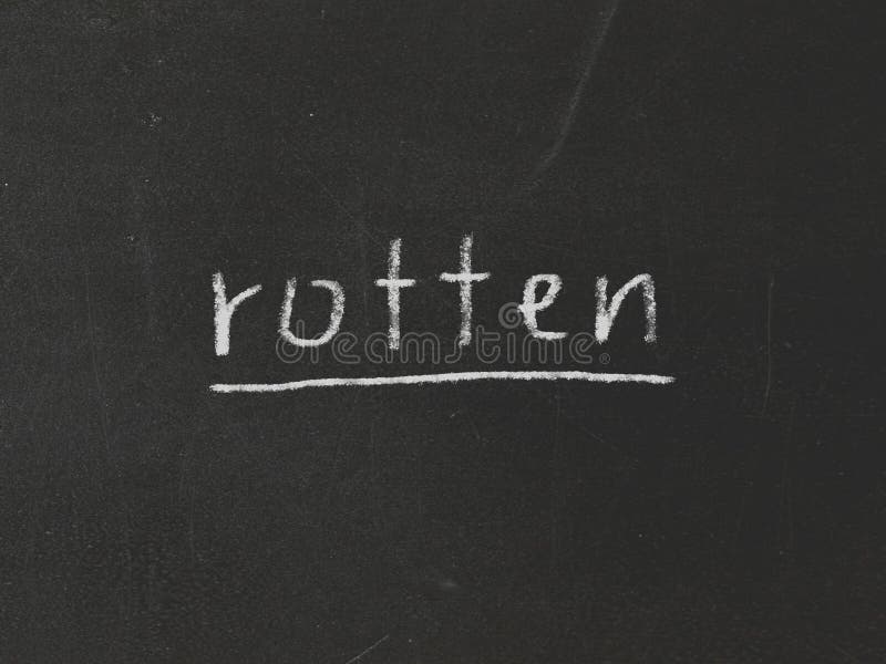 Rotten concept word stock illustration. Illustration of english - 338615343