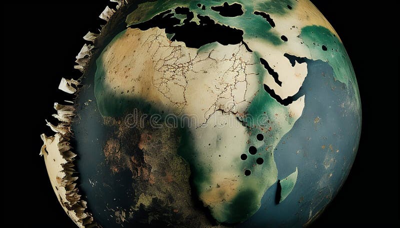 Rotten Half of the Globe from Space - a H.R. Giger Inspired Artwork ...