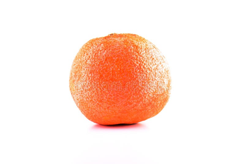 Rotten orange on white stock image. Image of citrus - 119808293