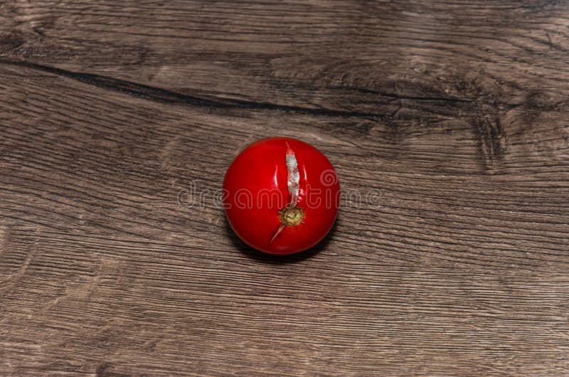 Rotten Spoiled Tomato on the Table Stock Photo - Image of decompose ...