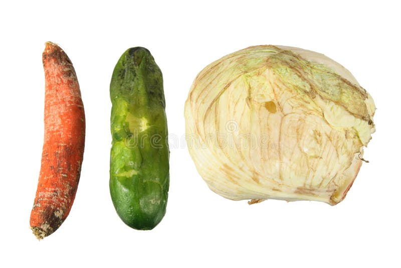 Rotten Vegetables, Colored Bell Sweet Peppers, Orange. Mouldy. Spoiled ...