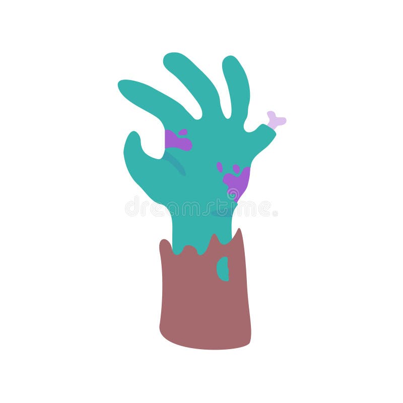 Rotten Zombie Hands Poster Party Poster, Vector Illustration Stock ...