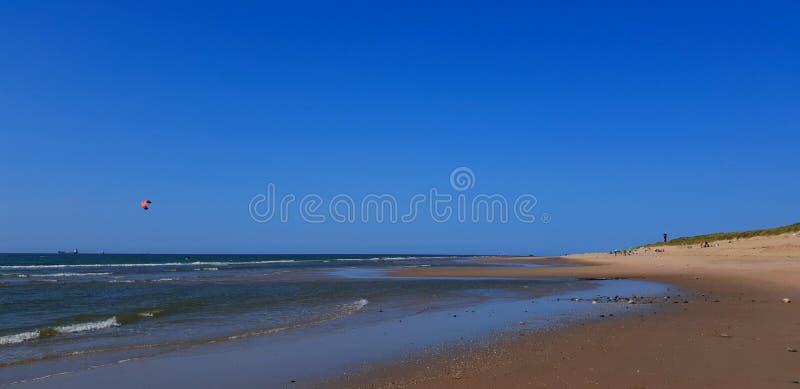 Rotterdam beach live stock image. Image of horizon, sunlight - 225888251
