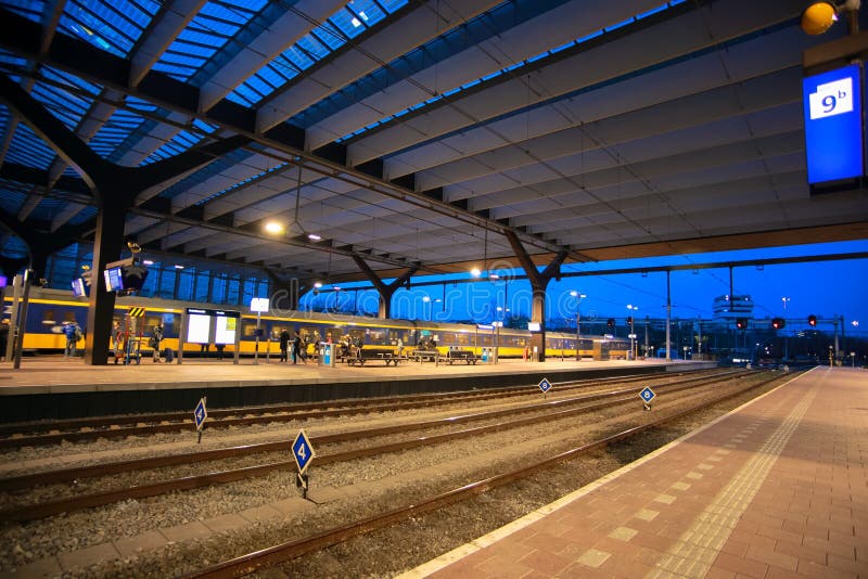 Rotterdam Central Train Station Stock Image - Image of train, rotterdam ...