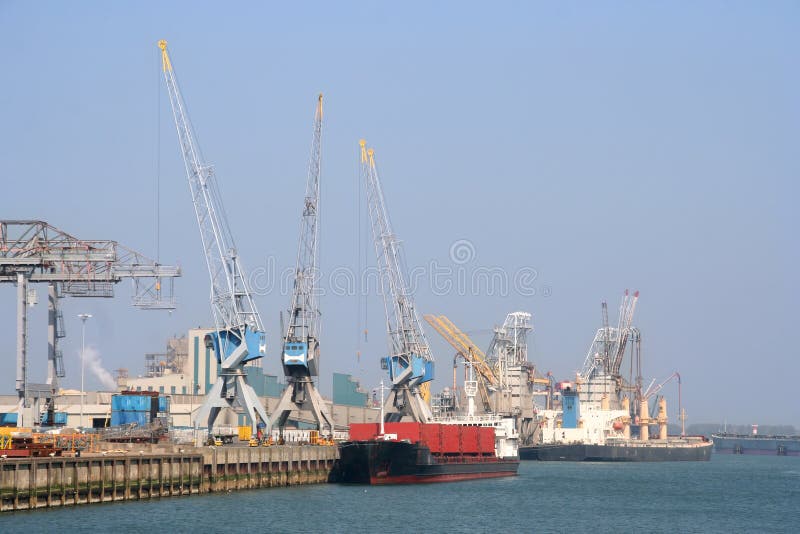 Rotterdam Europoort stock photo. Image of export, water - 9337322