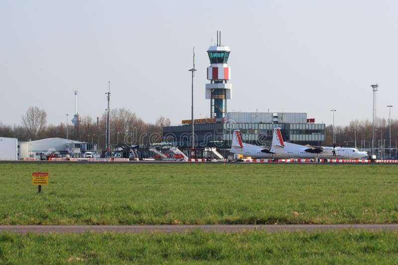 Rotterdam-the Hague Airport Editorial Stock Image - Image of departing ...