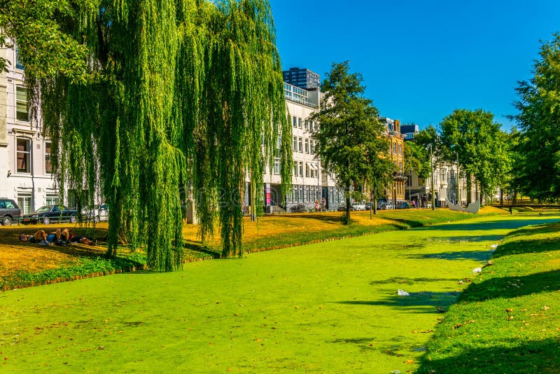 ROTTERDAM, NETHERLANDS, AUGUST 5, 2018: Westersingel Channel in ...