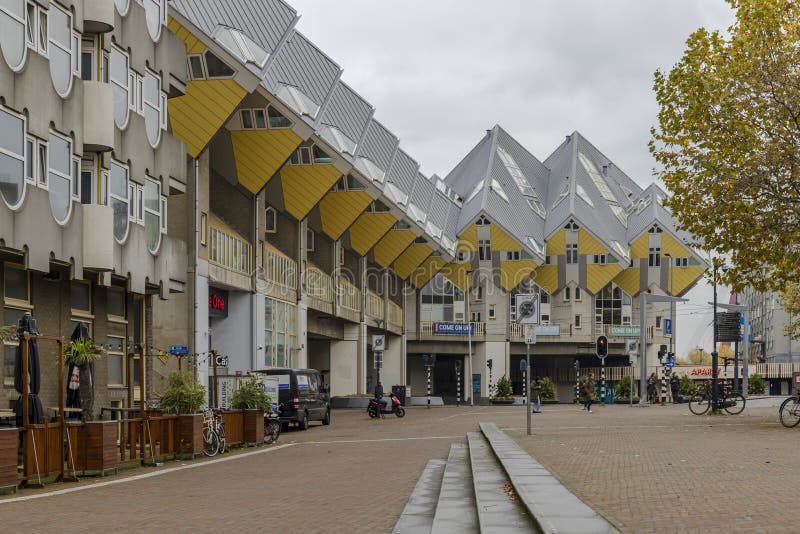 Rotterdam, Netherlands - 11-15-2024: Rotterdam Cube Houses by Architect ...