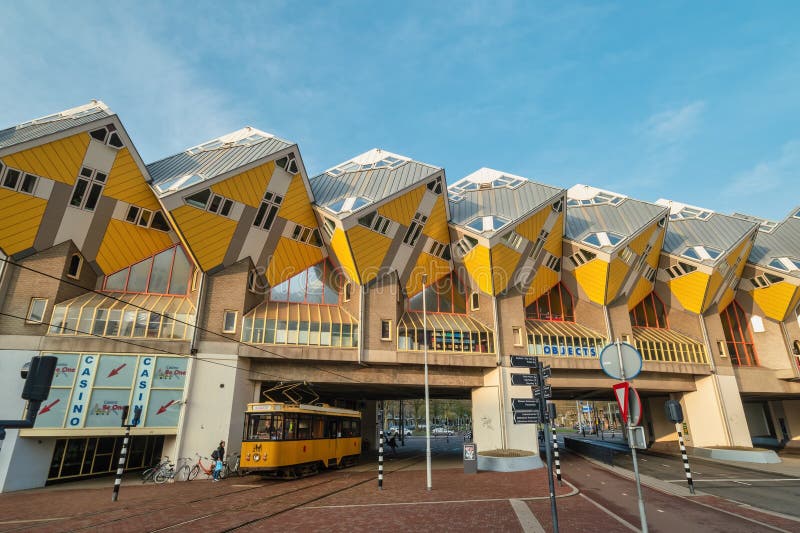 Rotterdam, Netherlands the Cube Houses Beautiful Architecture Editorial ...