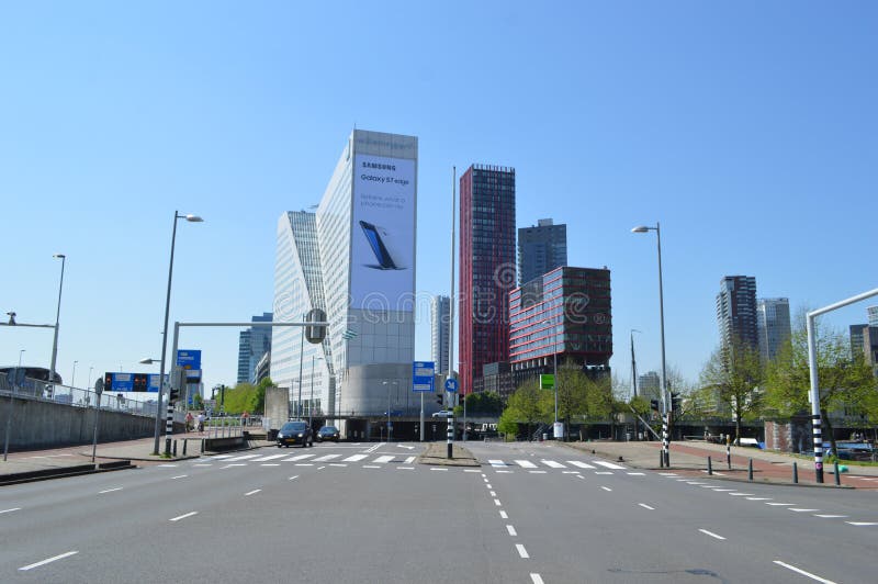 Rotterdam in Netherlands editorial image. Image of modern - 92385520