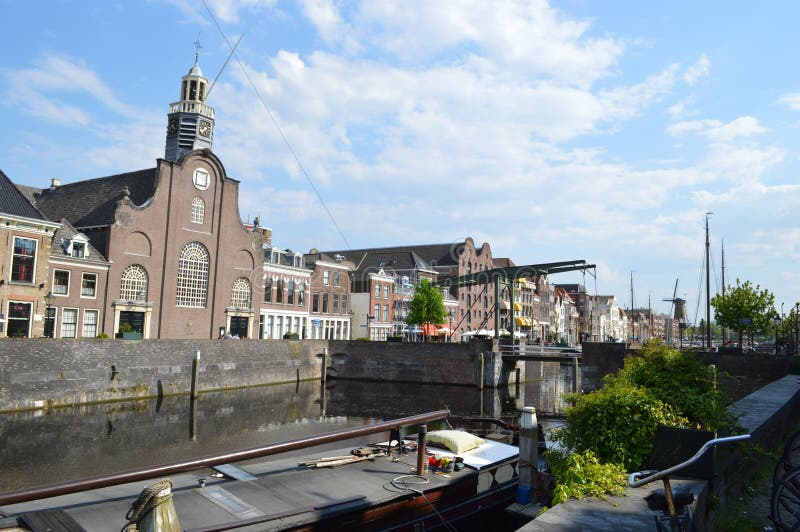 Rotterdam in Netherlands stock photo. Image of river - 92385636