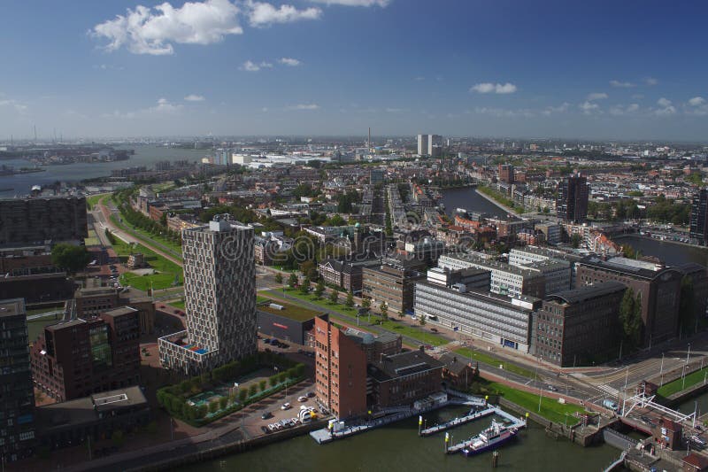 Rotterdam outlook stock image. Image of sunny, buildings - 21298375