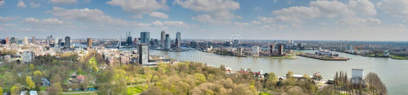Rotterdam Skyline, the Netherlands Editorial Photo - Image of view ...